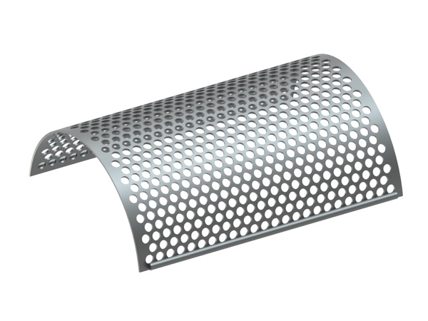 Strainer basket 1003 wide, screen plate thickness t=8, perforation Ø13 ...